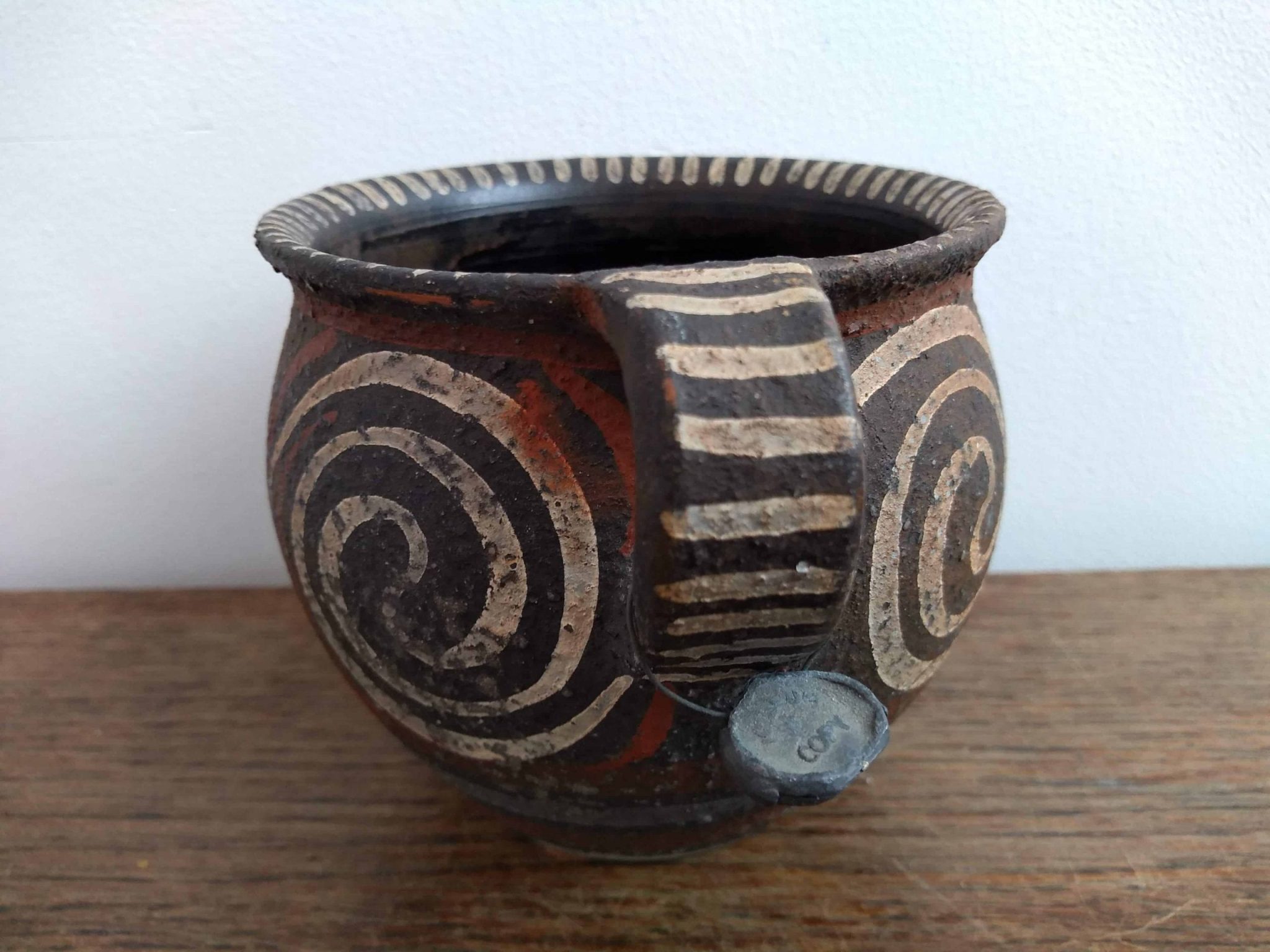 Vintage Greek Pottery Cup Mug Tankard Copy Of Piece Made in 1500BC ...
