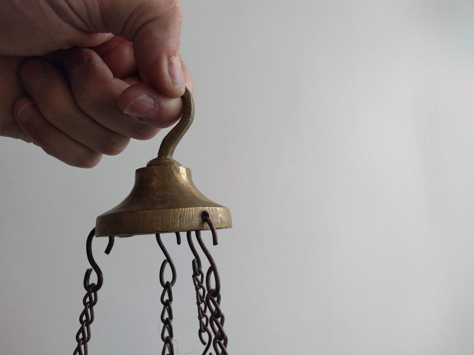 Vintage Middle Eastern Turkish Brass Bath Mosque Large Hanging Four ...