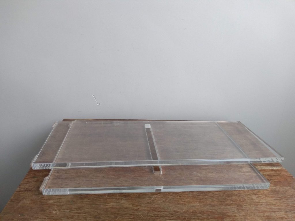 Vintage French Thick Perspex Plastic Plexiglass Book Magazine Newspaper ...