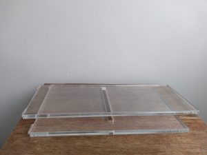 Vintage French Thick Perspex Plastic Plexiglass Book Magazine Newspaper ...