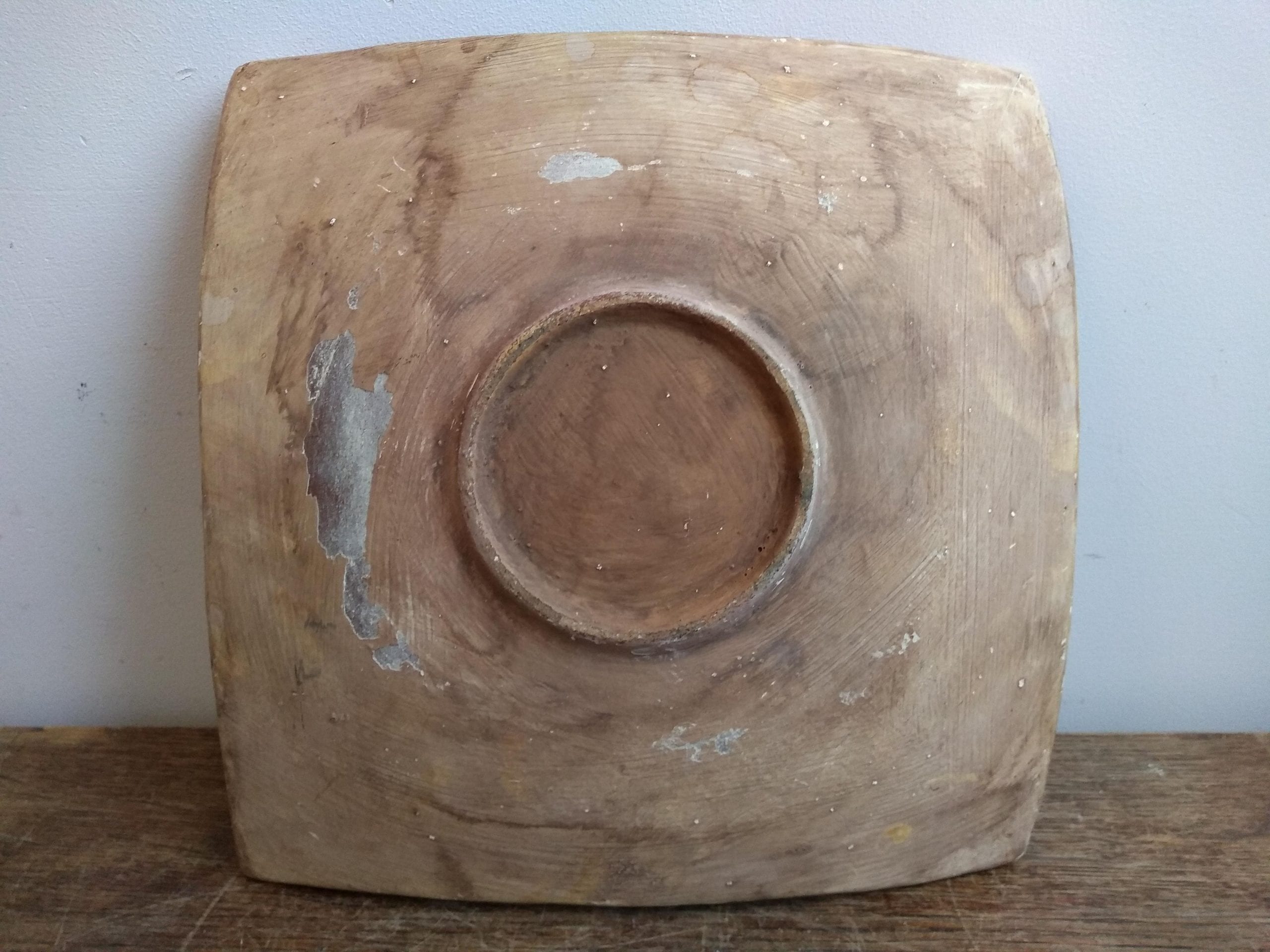 Vintage Moroccan Terracotta Square Convex Concave Plate Tray Dish Bowl ...