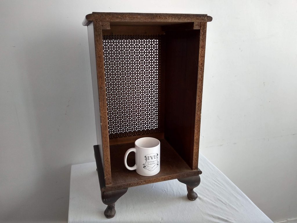 Vintage English Heavy Wood Wooden Speaker Alexa Cabinet Case Display ...