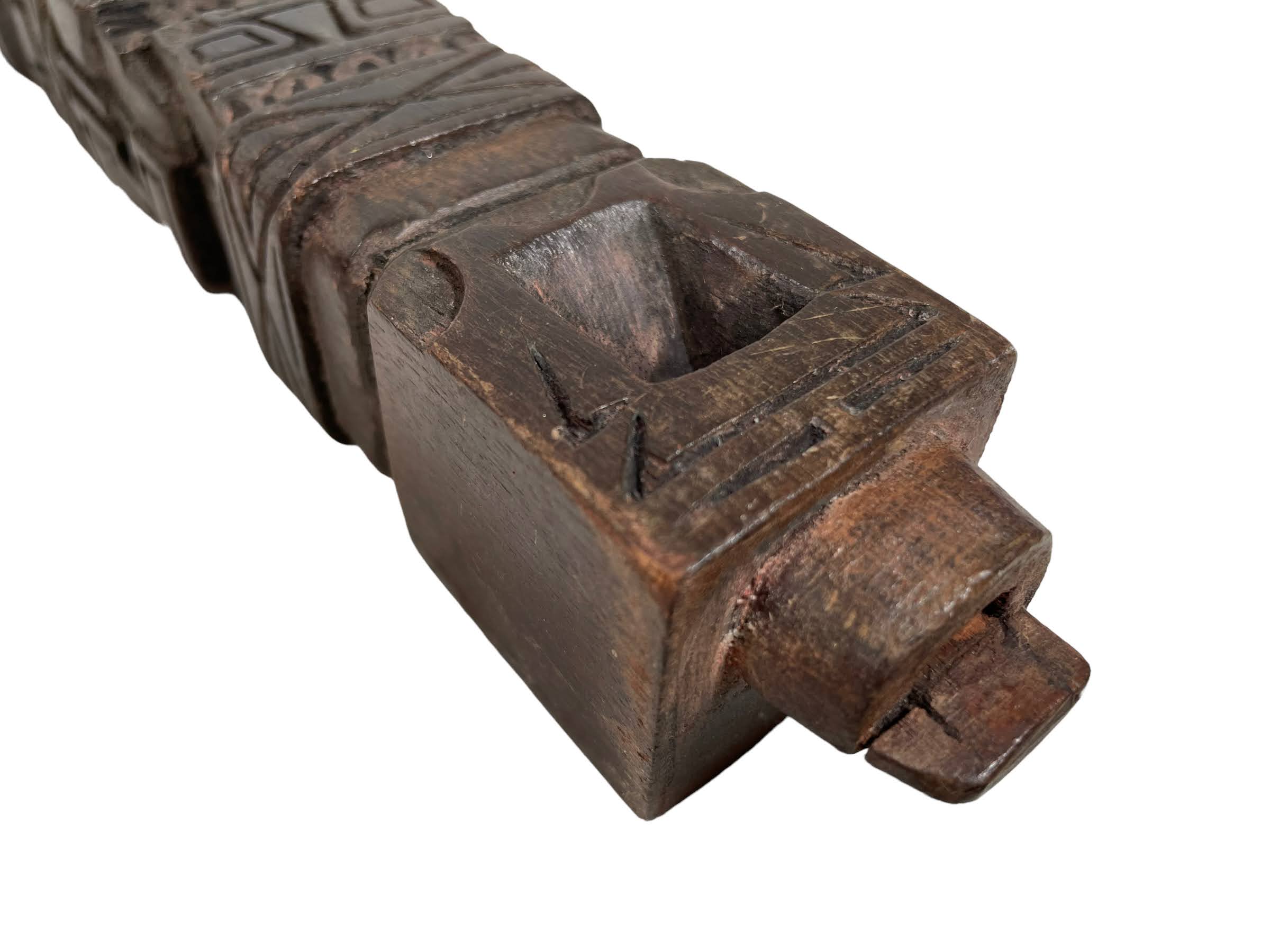 Vintage Bolivian Wooden Pipe Musical Wind Instrument Flute Working ...