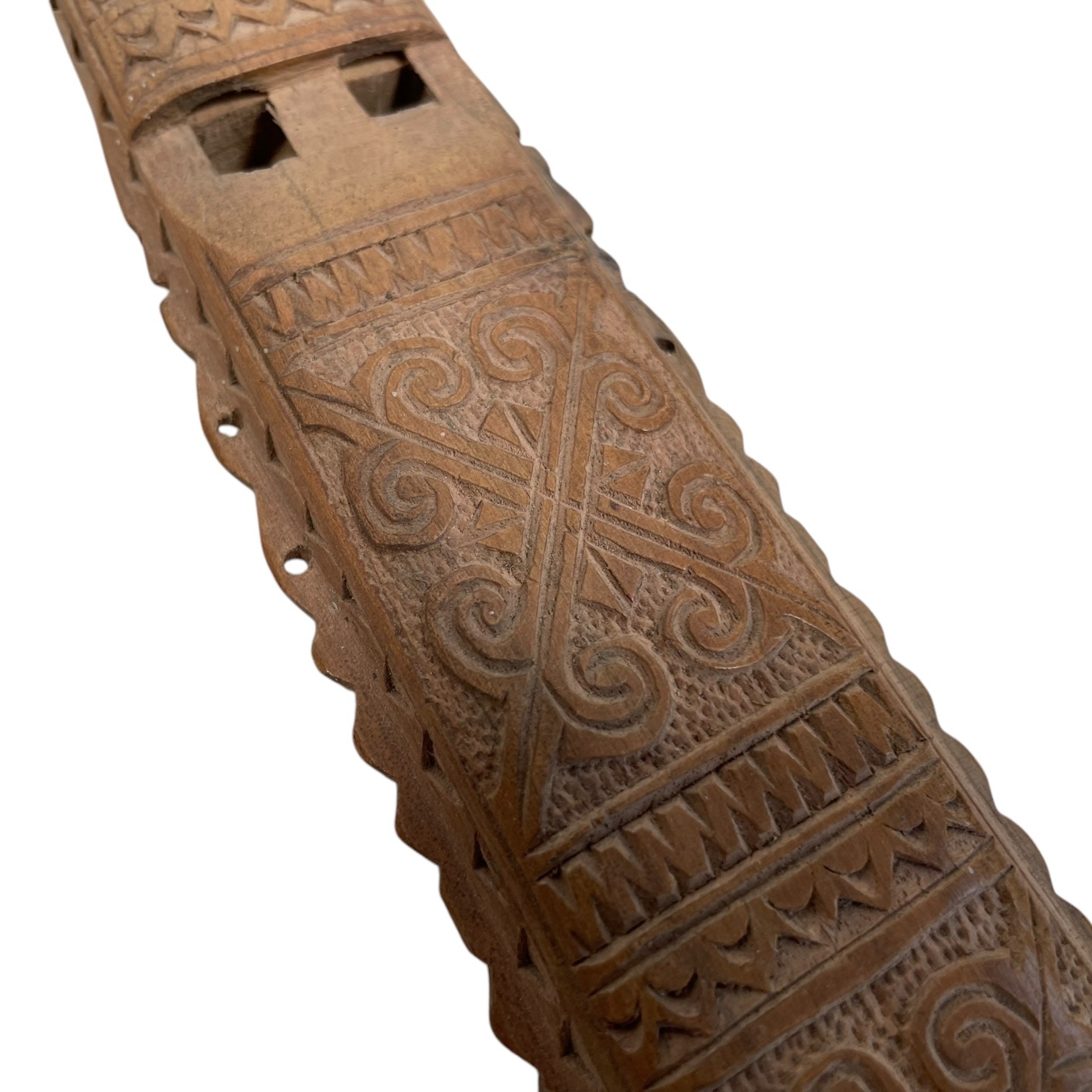 Vintage Borneo Wooden Pipe Musical Wind Instrument Flute Working ...